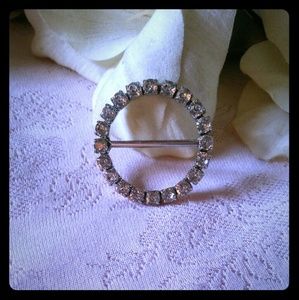Accessories | Vintage Rhinestone Scarf Ring | Poshmark